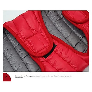YUEMOL pet Clothes Double Sided Down Padded Coat pet Coat, Small, Medium and Large Size Dog, cat and Dog Warm pet Clothes (Color : B, Size : 3X-Large)