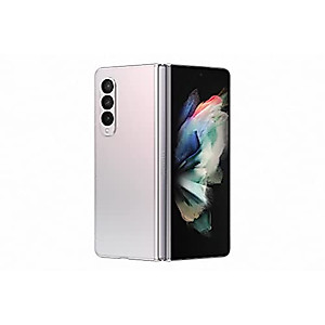 SAMSUNG Galaxy Z Fold 3 Factory Unlocked Android Cell Phone International Version Smartphone Tablet 2-in-1 Foldable Dual Screen Under Display Camera 256GB Storage, Phantom Silver (Phantom Silver)