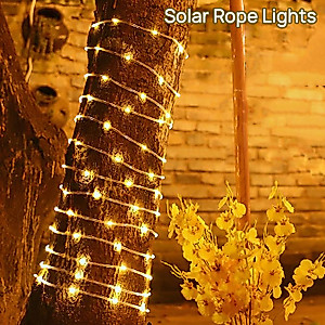 Solar Rope Light Waterproof IP65 39FT 100LEDs Outdoor LED ‎Solar Outdoor Lights for Party Garden Yard Home Wedding Christmas Halloween Holiday Tree Decoration Lighting