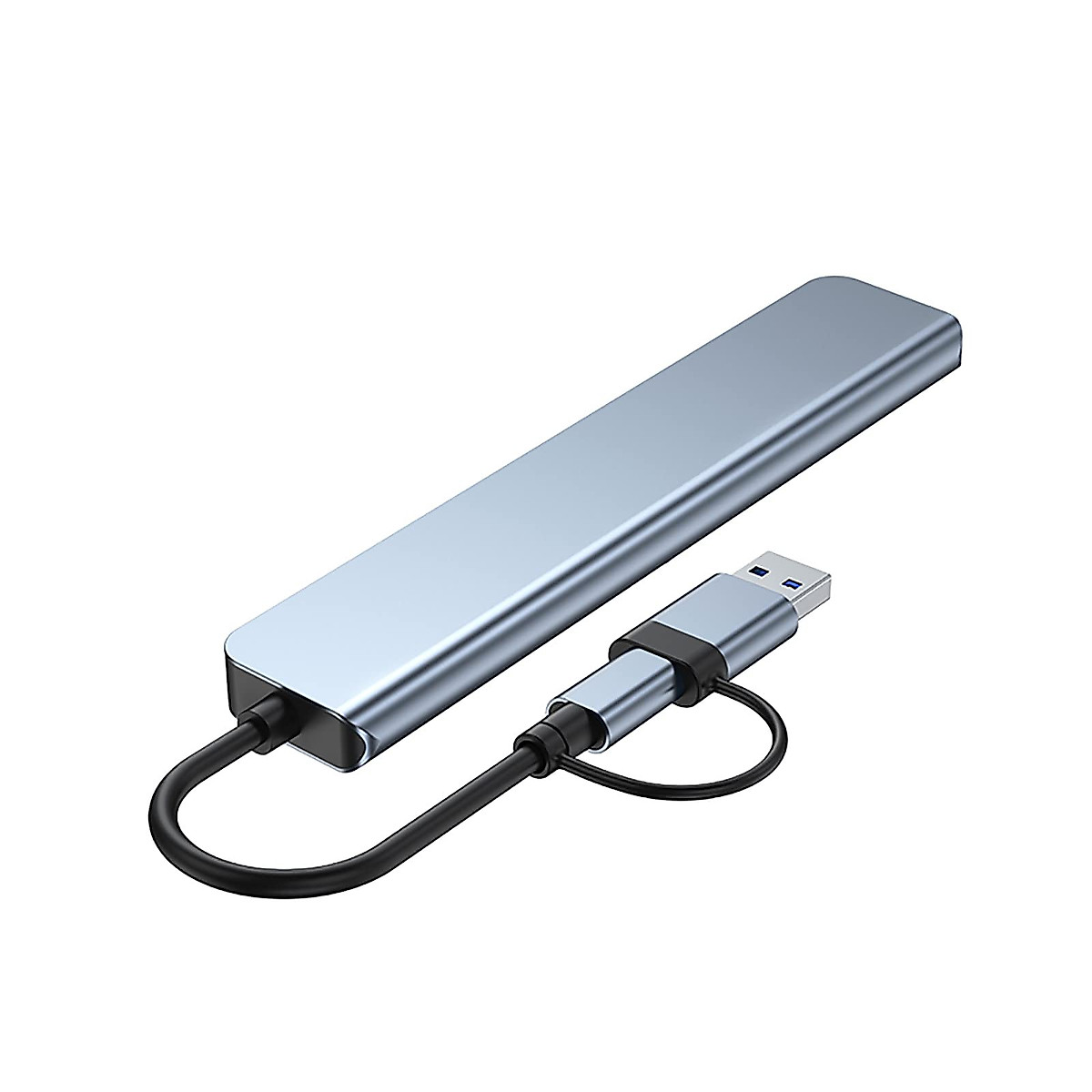 8 in 1 USB-C Hub, with 100W Power Output, 4K 60Hz HDMI Port, 10Gbps USB C and 2 USB A Data Ports, Ethernet Port, MicroSD & SD Card Reader, Household Office Necessities