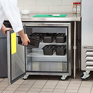 KITMA Commercial Undercounter Refrigerators WorkTop Refrigerator with Single Solid Door - 7.15 Cu.Ft