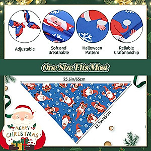 180 Pieces Christmas Dog Bandanas Bulk Xmas Dog Cat Bibs Holiday Pet Costume Dog Christmas Outfit Triangle Scarf Kerchief for Small to Medium Pet