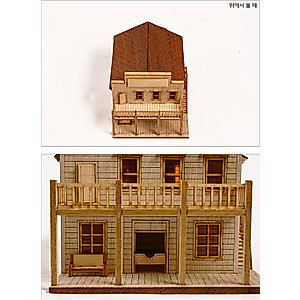 DESKTOP Wooden Model Kit Western Salong by Young Modeler