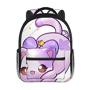YAOJIAADM Anime Backpack Schoolbag 3D Printed Large Capacity Waterproof Nylon Backpack Adjustable Shoulder Strap Suitable for Travel Picnic Black
