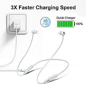 USB-C Beats Earbuds Power Adapter - for Beats Powerbeats Pro, Beats Studio Buds, Beats Flex, Beats Fit Pro (x Kim Kardashian) New Beats Accessories Type C Wall Charger Charging Block(White)