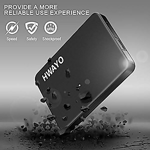 HWAYO 1TB Portable External Hard Drive Ultra Slim 2.5'' USB 3.0 HDD Storage for PC, Desktop, Laptop, MacBook, Chromebook, Xbox One