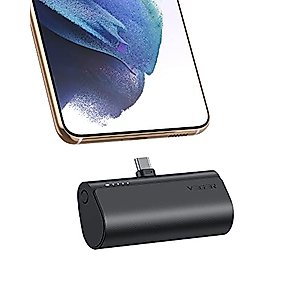 VEGER Portable Charger, USB C Power Bank, 5000mAh Mini Battery Pack Fast Charging 20W Small Charging Bank for Samsung Galaxy S21, S20, S10, S9, Note 20, Pixel, Moto, LG, Oculus Quest, Android Phones