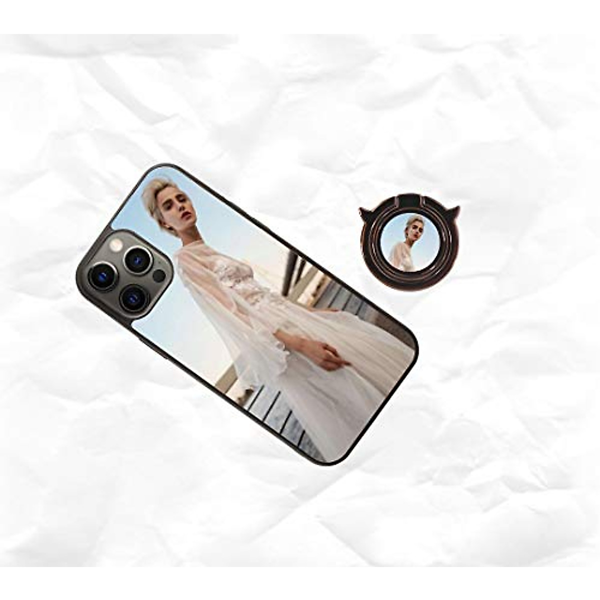 G HEAT-GOO 5PCS Sublimation Phone Case for iPhone 12 Pro Max 6.7 Inch Sublimation Blanks Printable Blank Phone Cases Customized Phone Covers for DIY