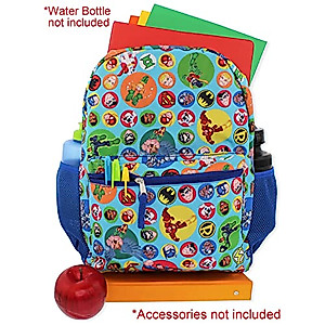 DC Super Friends Boys Girls 16" School Backpack (One Size, Blue)