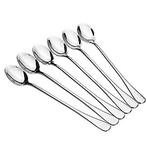 20 Piece Long Handle Iced Tea Spoon, Stainless Steel Coffee Mixing Spoons - Long Cream Dessert Spoons