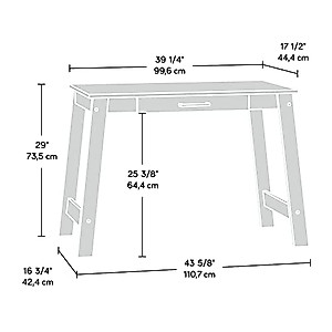 Sauder Beginnings Writing Table, Cinnamon Cherry finish