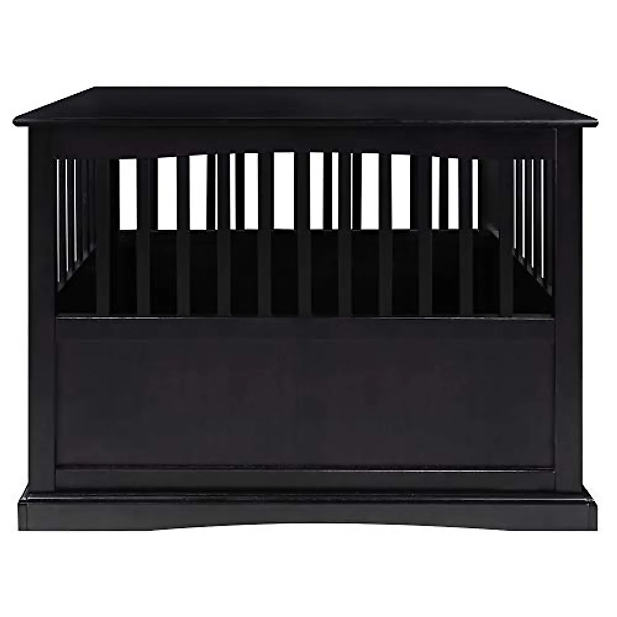 Casual Home Wooden Large Pet Crate, End Table, (Black, 24"W x 36.5"D x 29.25"H)