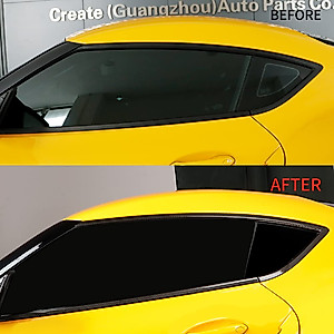 JSWAN 6PCS Real Carbon Fiber Window Molding Trim Fit for Toyota Supra GR A90 MK5 Carbon Fiber Window Seal Strip Cover Car Outside Anti-Scratch Seal Belt