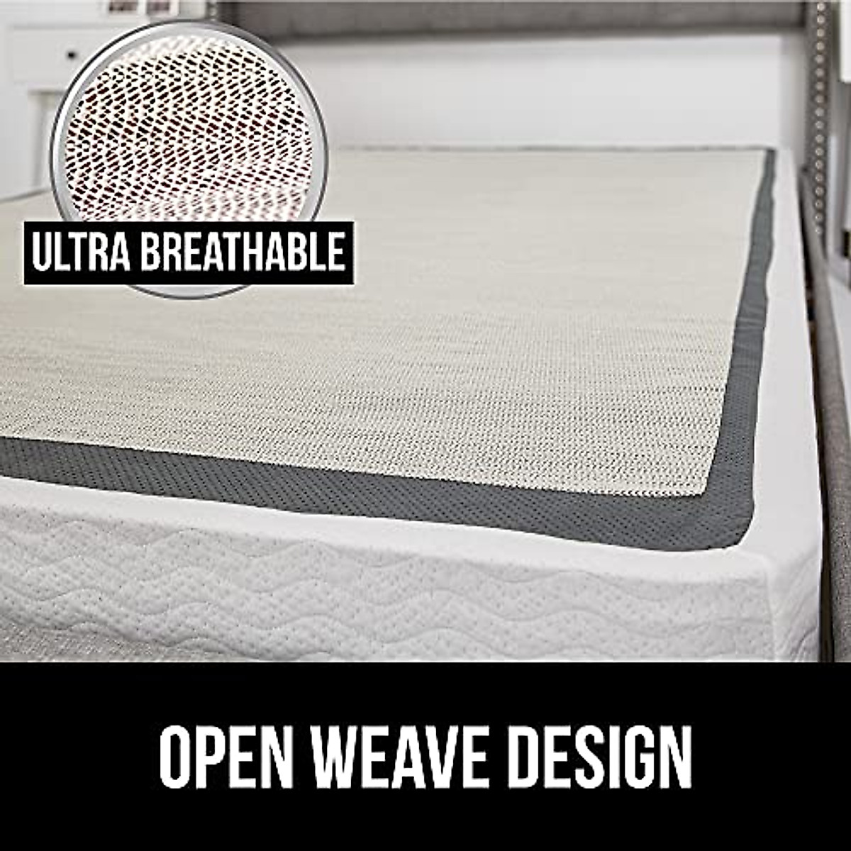 Gorilla Grip Mattress Grip Pad and Incontinence Pad, Mattress Gripper Size Twin, Incontinence Pad Size 52x44 in White, 2 Item Bundle