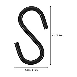 MAGICLULU 100pcs Small S Hook Pack Heavy Duty S Hanger Hook for Kitchenware Spoons Pans Pots Utensils Clothes Bags Plants