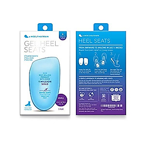 Heel That Pain Gel Plantar Fasciitis Insoles | Heel Seats Foot Orthotic Inserts, XL (Men's 13-15) & Heel That Pain Heel Seat Wraps for Plantar Fasciitis and Heel Spurs, XL (Men's 13-15)
