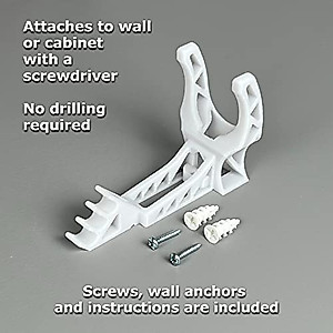 Wag Moto Hair Dryer Holder Wall Mounted Hook Stand Storage Organizer Mount for Dyson Supersonic Blow Hair Dryer Under Sink Cabinet