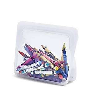Stasher Reusable Silicone Storage Bags (Mini, Clear) and (Sandwich, Clear)