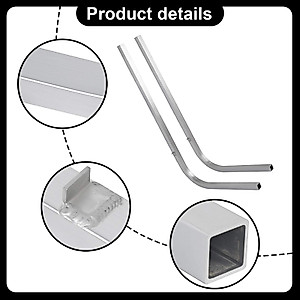 HECASA 2PCS Aluminum Boat Trailer Guide On Poles 1-1/2" Square | 1/8" Thick in Pair