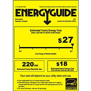 SPT SD-2202W Countertop Dishwasher with Delay Start - White