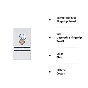 Avanti Linens - Fingertip Towel, Soft & Absorbent Cotton Towel (Blue Lagoon Collection)
