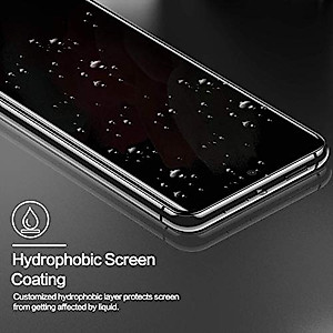 [2 Pack] YWXTW for Galaxy S21 Ultra Privacy Screen Protector, Tempered Glass Anti-Spy 9H Hardness Film for Samsung Galaxy S21 Ultra 6.8”, 3D Curved Edge Easy Install [Don’t Support Fingerprint Unlock]