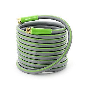 Garden Lead-in Water Hose 5/8" Inch x 20' Foot Heavy Duty Flexible Water Hose, Garden hose Extender/Hose Reel Connector Max Pressure 150 PSI/10 BAR with 3/4" GHT Fittings