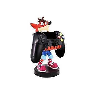 Exquisite Gaming: Crash Bandicoot Trilogy - Original Mobile Phone & Gaming Controller Holder, Device Stand, Cable Guys, Licensed Figure