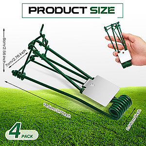 Qualirey 4 Pcs Outdoor Gopher Trap Easy Set Mole Trap Weather Resistant Gopher Killer Vole Trap for Lawn Garden Farm (Green)