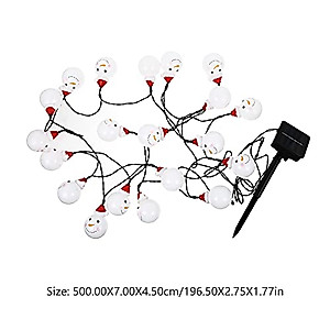 ibasenice Solar Ground Stake Light Outdoor Lights Snowman Landscape Lights Waterproof Led Pathway Lights Home Garden Outdoor Pathway Landscape Decor