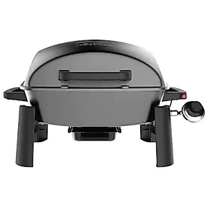 Nexgrill 1-Burner Portable Propane Gas Grill, 10,000BTUs, Perfect for Camping, Outdoor Cooking, Outdoor Kitchen, Patio, Garden, Premium Build and Style, Dark Grey & Black