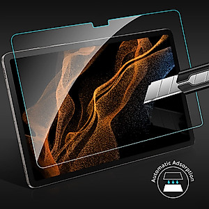 Softamm [2 Pack Tempered Glass Screen Protector for Samsung Galaxy Tab S9 Plus 2023 / S8 Plus 2022 / S7 FE 2021 / S7 Plus / S7+(12.4) with Upgrade Cleaning Kit /2.5D/ No-Bubble/Anti Scratch