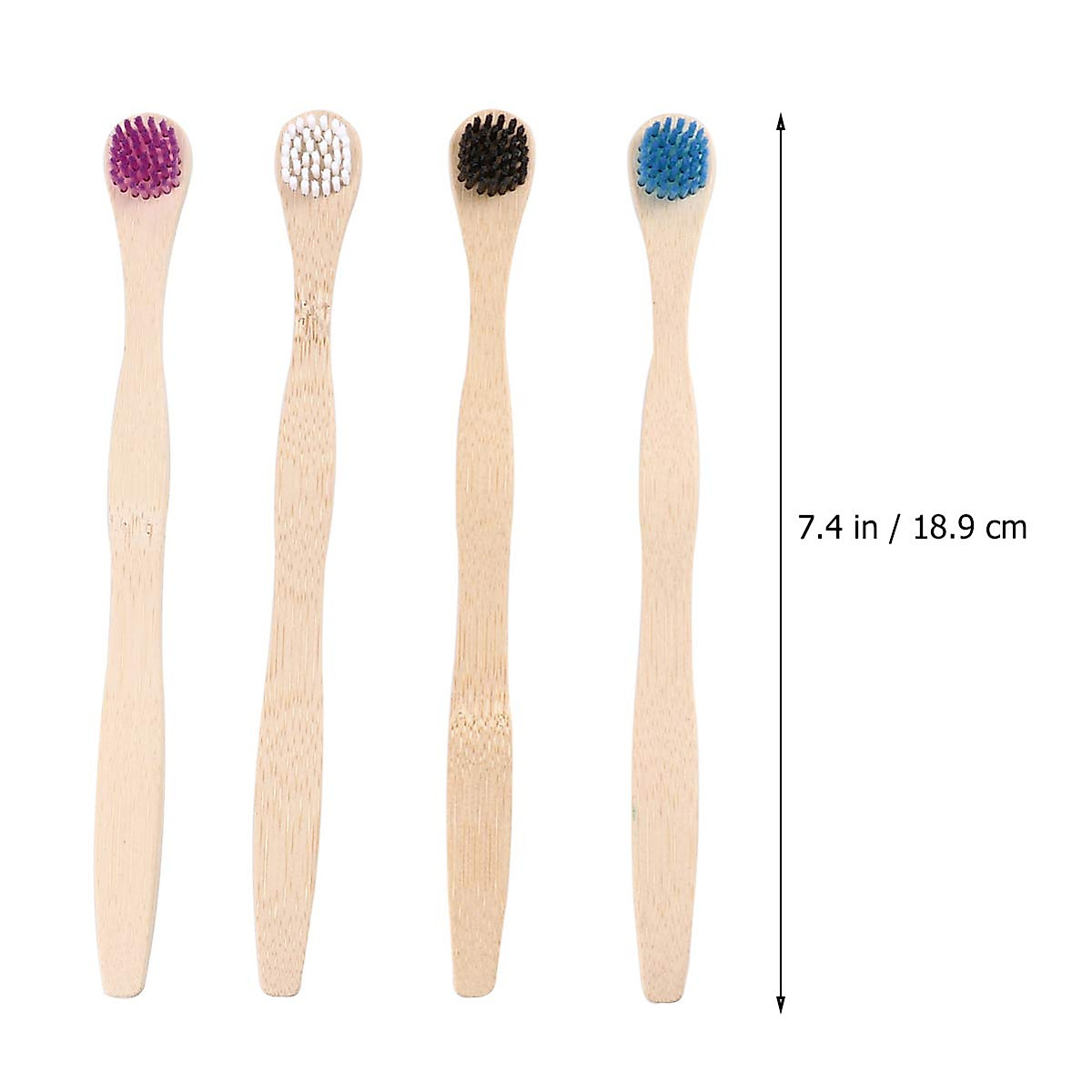 Toothbrush Adults Brush 4pcs Bamboo Brush Oral Bad Breath Brush Deep Cleaning Tool for Men Women Adults Cleaning