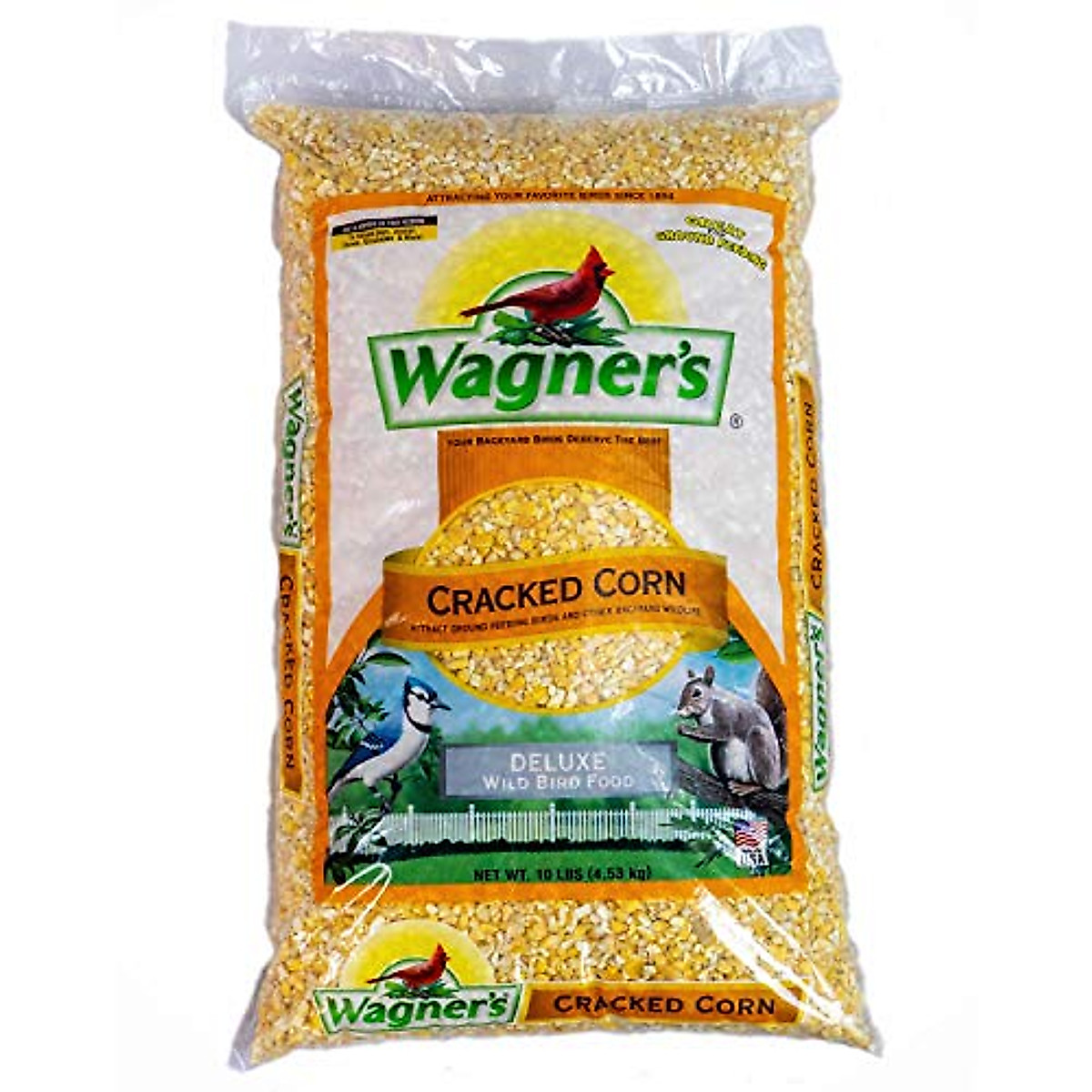Wagner's 18542 Cracked Corn Wild Bird Food, 10-Pound Bag
