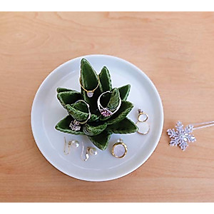 PUDDING CABIN Aloe Ring Holder,Cactus Ring Dish,Jewelry Holder Trinket Tray for Rings Earrings Necklace Organizer,Christmas Gift for Women Girls, Birthday Gift for Women Her