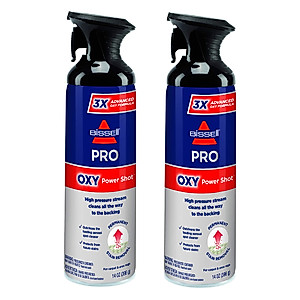 Bissell Professional Power Shot Oxy Carpet Spot, 14 Ounces (Pack of 2), 95C9L Stain Remover, 14oz, None, 28 Fl Oz