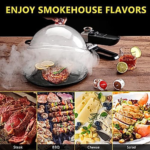 Smoking Gun for Foods Smoke Infuser-INKBIRD 13PCS Smoking Gun Kits w 6 Flavors Wood Chips, Smoker Machine with Accessories-Cold Smoke for Food and Drinks-Gift for Man, for Sous Vide, BBQ, Cheese, Meat