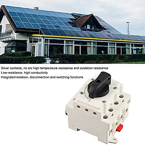 DC Solar Disconnect Switch 32A Flexible PC Housing Photovoltaic Circuit Isolator DC1000V Rated Voltage Solar Power Parts