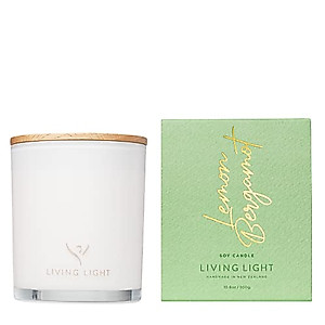 Living Light Luxury Soy Candles (Lemon Bergamot, Large)