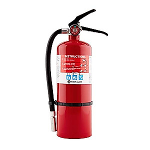 FIRST ALERT HOME2PRO Rechargeable Compliance Fire Extinguisher, UL RATED 2-A:10-B:C, Red, 1-Pack