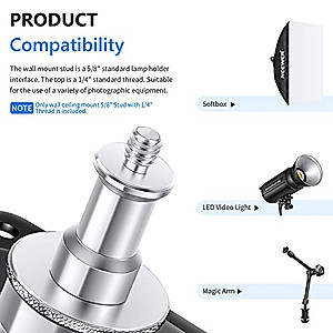 Neewer® Photography Photo Studio Video Wall Ceiling Mount 5/8" Stud with 1/4" Thread