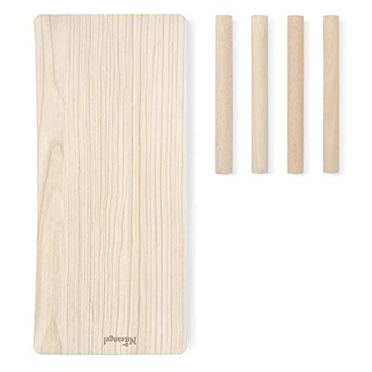 Niteangel Hamster Play Wooden Platform for Dwarf Syrian Hamsters Gerbils Mice Degus or Other Small Pets (Rectange - 7'' Height, Burlywood)