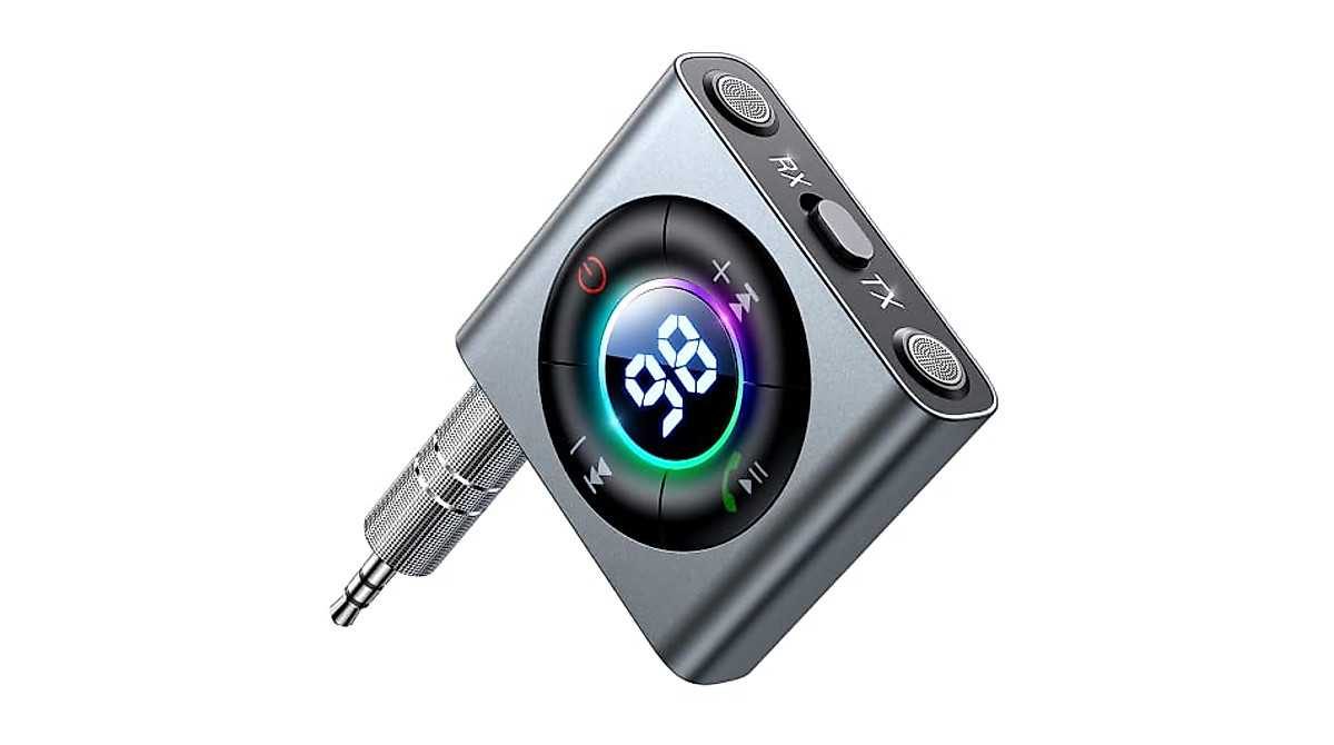JOYROOM Bluetooth 5.3 Transmitter & Receiver 2-in-1 LED Screen