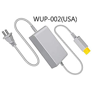 NeeKeons AC Power Supply Universal 100-240V Adapter Cord US Plug for Nintendo Wii U Console System