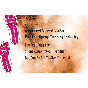 Pink 120Pairs(240Feets)Disposable Spray Tanning Feet Pads for Hygienic Foot Protectors,Comfortable & Hygienic Spray Tan Pads Feet-Specifically for the Spray Tanning Industry or Salon,One Size-Non Slip