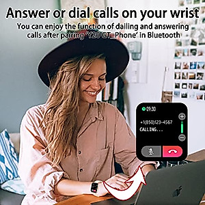 DXPICR Smart Watch(Call Receive/Dial), Full Touch Screen SmartWatch for Android and iOS Phones Compatible Fitness Tracker with Heart Rate,Sleep,Blood Oxygen,Step Counter for Men Women