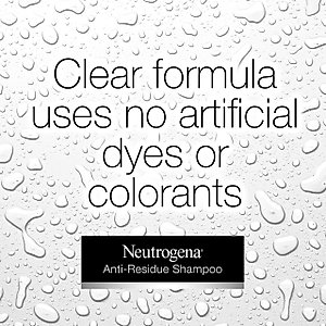 Neutrogena Anti-Residue Clarifying Shampoo, Gentle Non-Irritating Clarifying Shampoo to Remove Hair Build-Up & Residue, 6 fl. oz