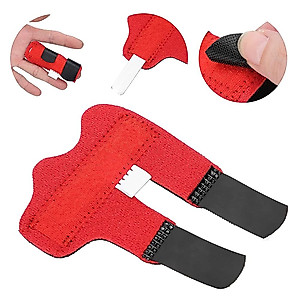 Finger Splints 2 Pcs Adjustable Finger Support Brace Breathable Protector Index Finger Immobilization Sleeve for Mallet Injury Fractured Straightening Pain Relief (Color : Black)