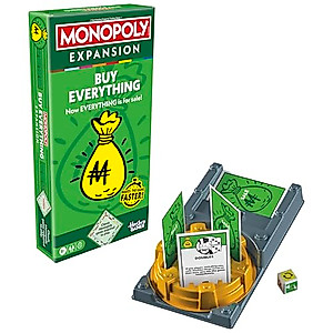 Monopoly Buy Everything Expansion | Add More Fun to Classic Monopoly Game and Play Faster | Ages 8+ | 2-6 Players | 40 Mins. | Family Board Games