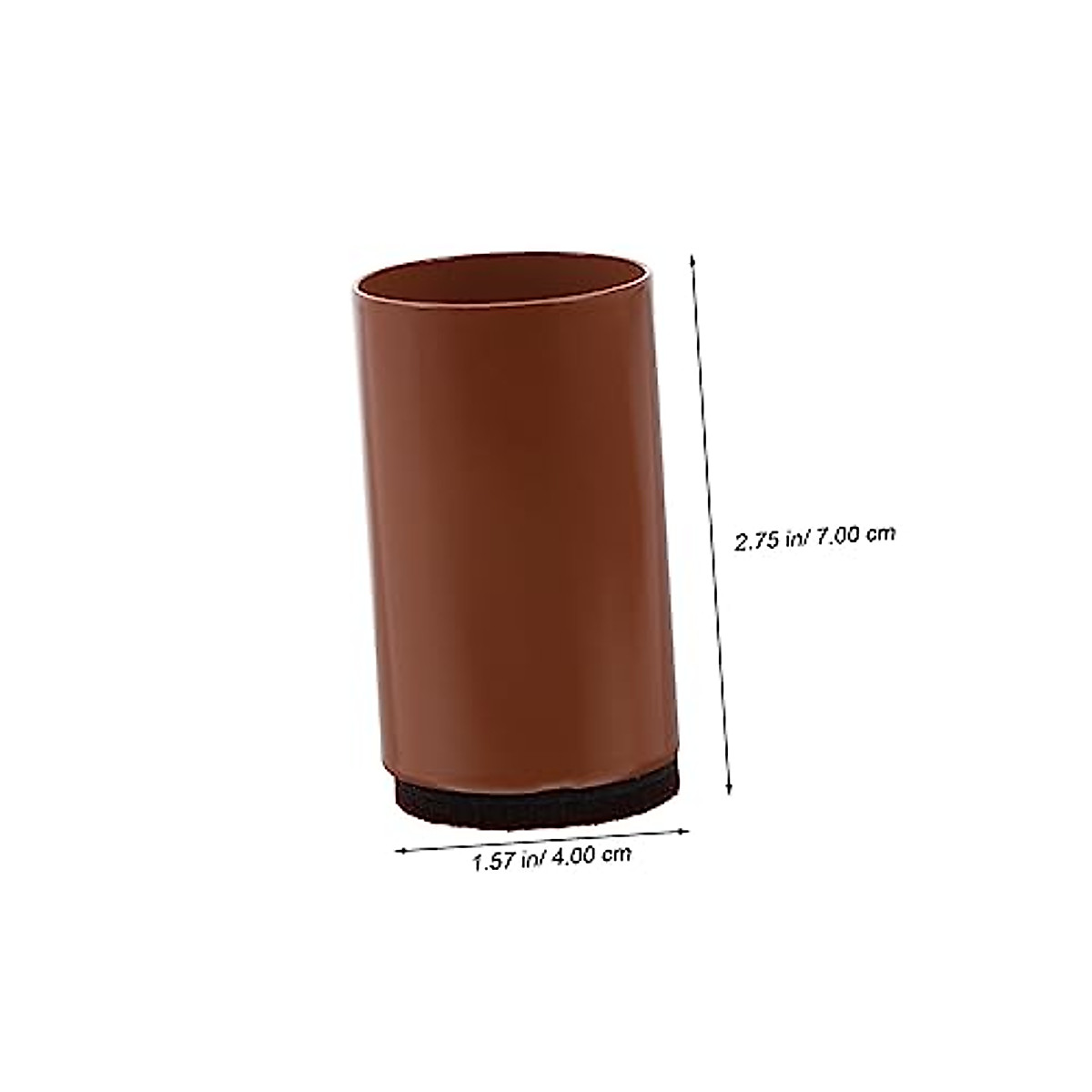 USHOBE 6 Pcs Thickened Table Mat Plastic Chair Circle Chair Sofa Protector Bed Desk Foot Sleeve Bed Riser Chair Leg Mat Chair Feet Caps Furniture Accessory Cabinet Brown Accessories